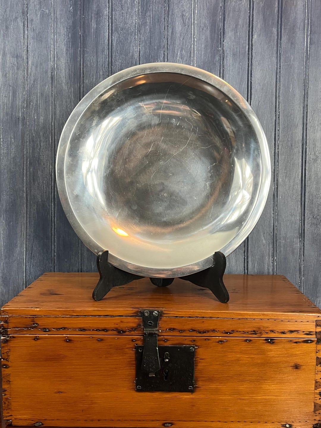 Vintage Nambe 557 Metal Serving Plate – 12" Round MCM Alloy Tray, Oven ...