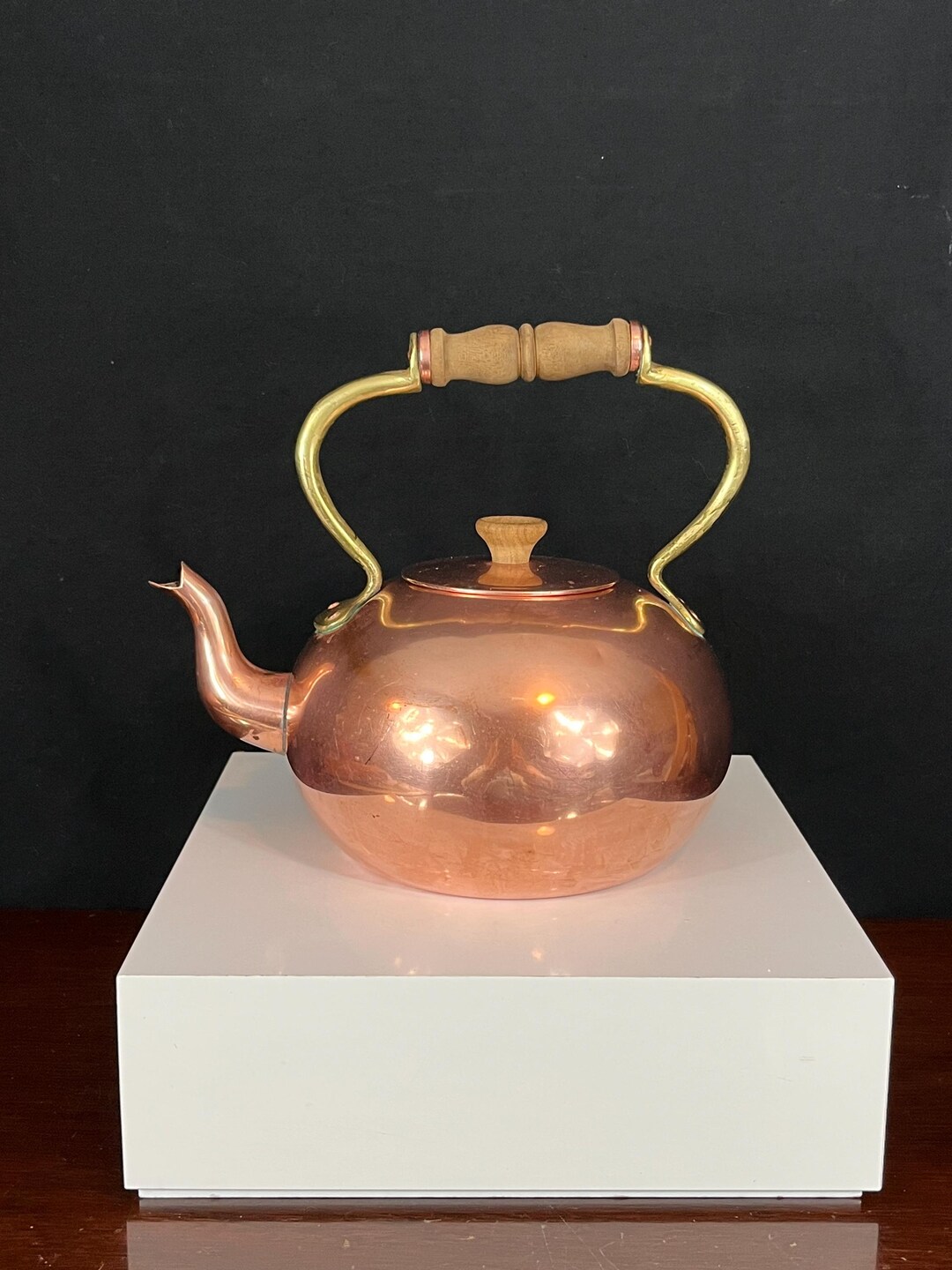 Vintage Copper & Brass Tea Kettle – Tagus Style 55 - Made in Portugal ...