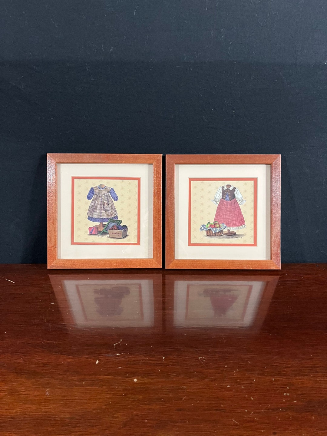 Two Consuelo Gamboa Framed and Matted Prints - Vintage Victorian ...