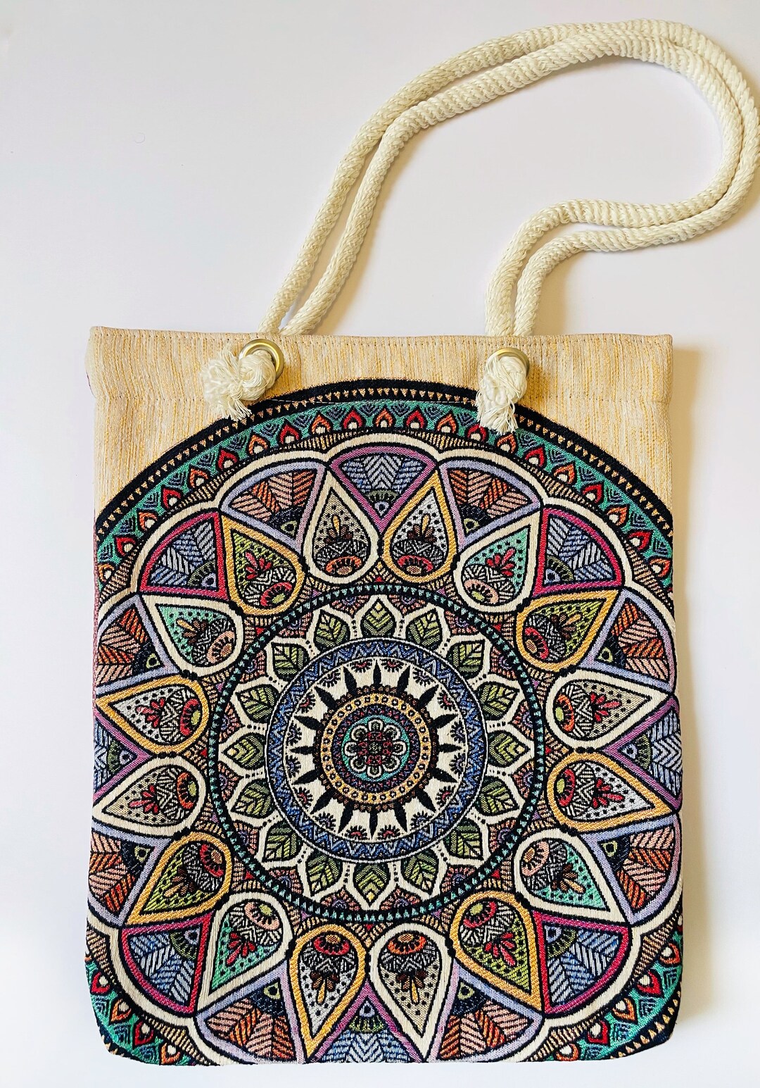 Vintage Style Ethnic Turkish Boho Shoulder Medium Tote Bag, Kilim Bag ...