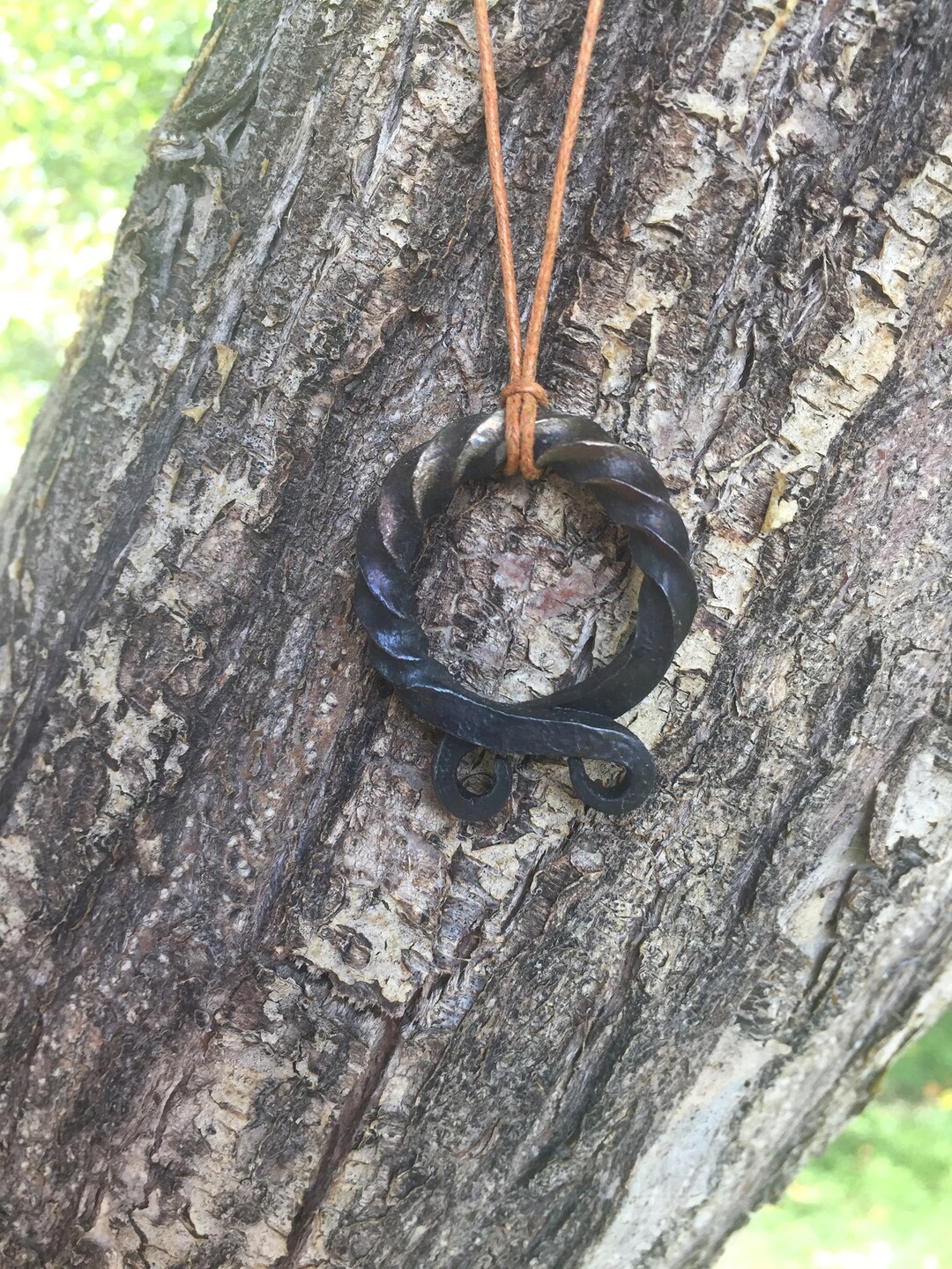 Hand Forged Twisted Iron Troll Cross, Viking Pendant - Etsy