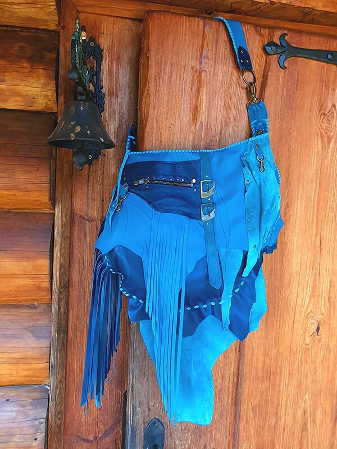 Avant-garde Leather Boho Bag, Large Artistic Handbag, Designer Bag Made ...