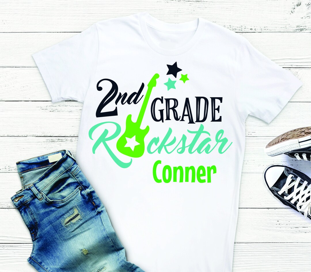 2nd Grade Rockstar Personalization - Etsy