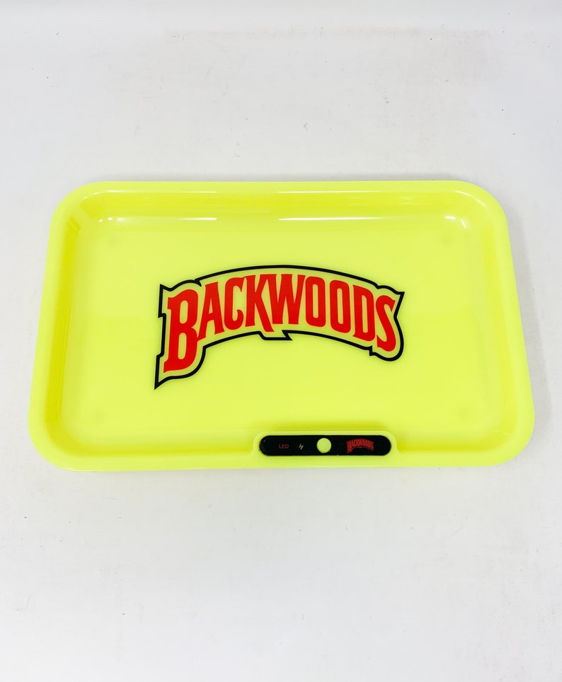 Yellow Backwoods LED Rolling Tray/Ash Tray | Etsy