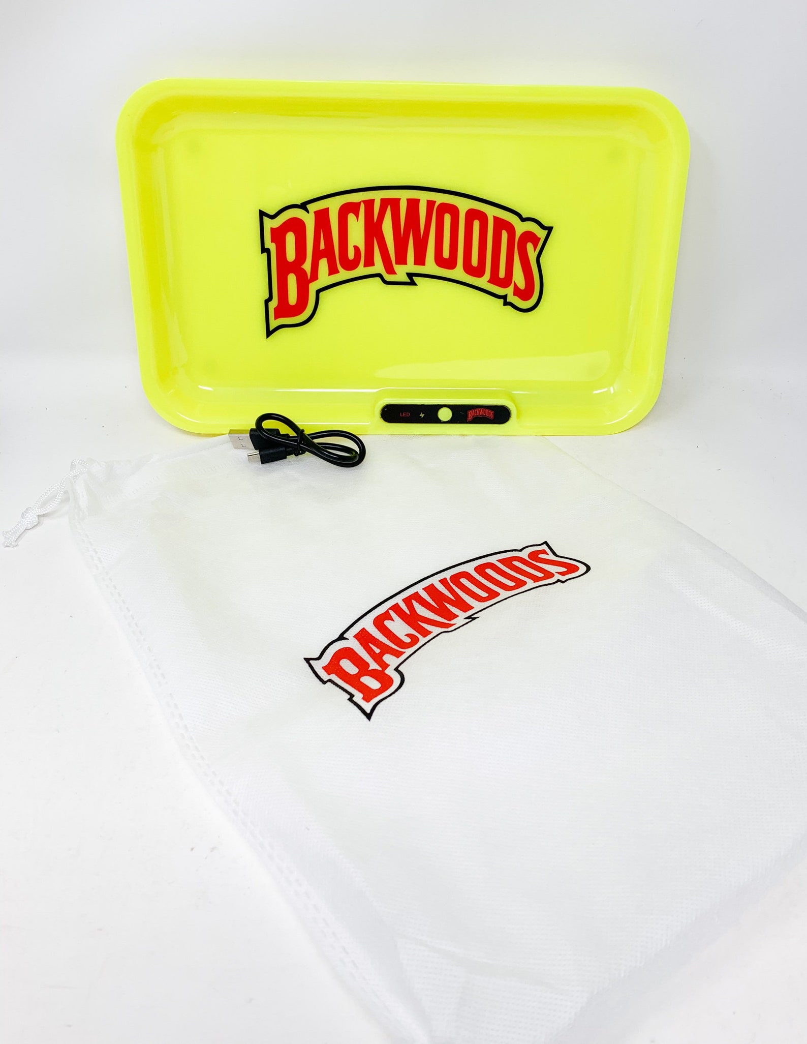 Yellow Backwoods LED Rolling Tray/ash Tray - Etsy