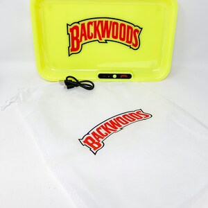 Yellow Backwoods LED Rolling Tray/ash Tray - Etsy