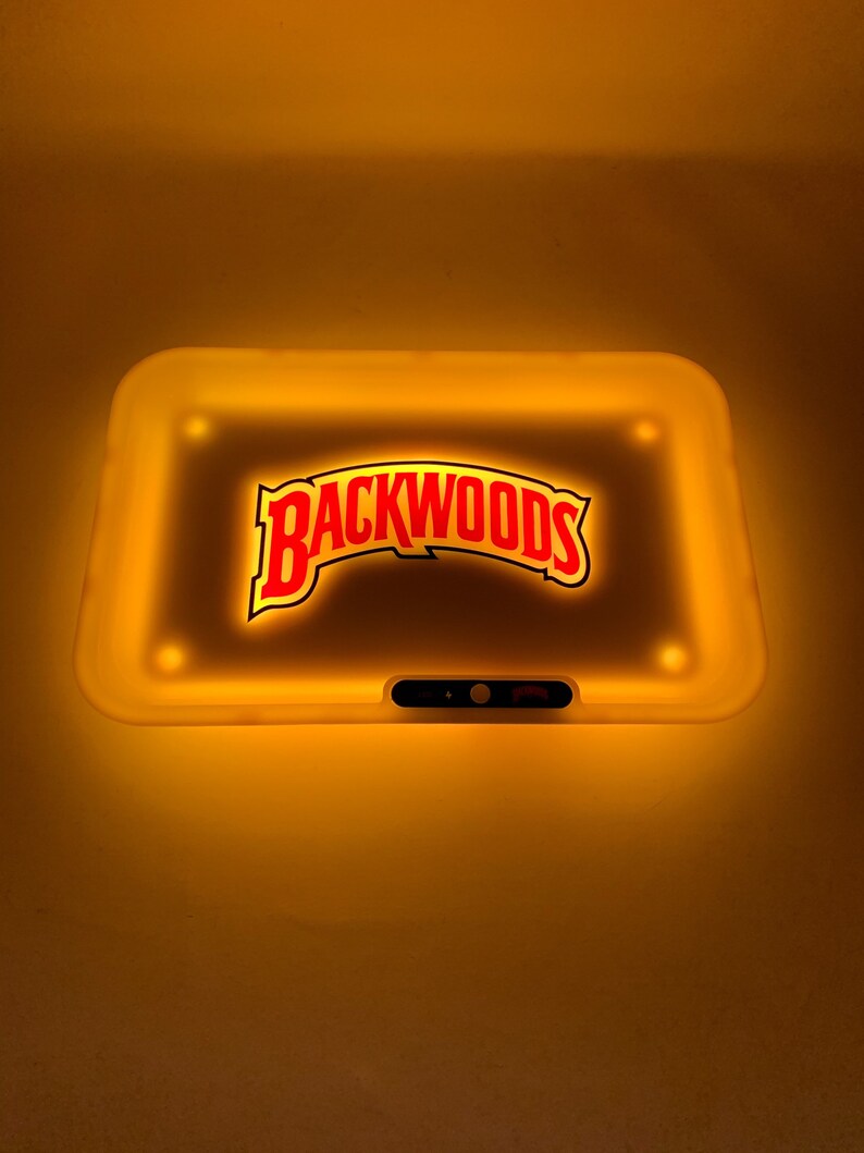 Yellow Backwoods LED Rolling Tray/ash Tray - Etsy