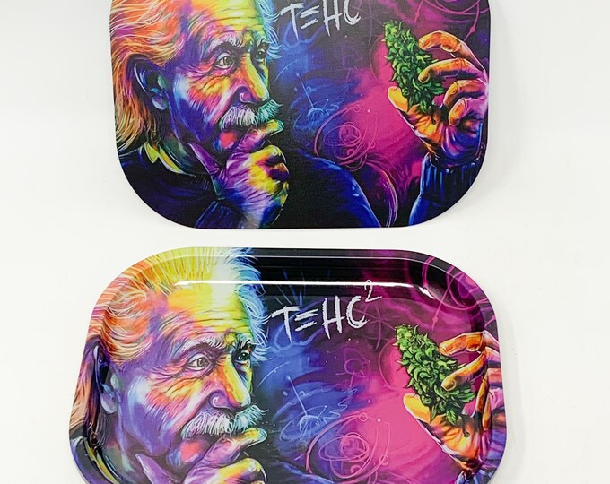 Einstein THC2 Metal Rolling Tray With Magnetic Lid /ash Tray - Etsy