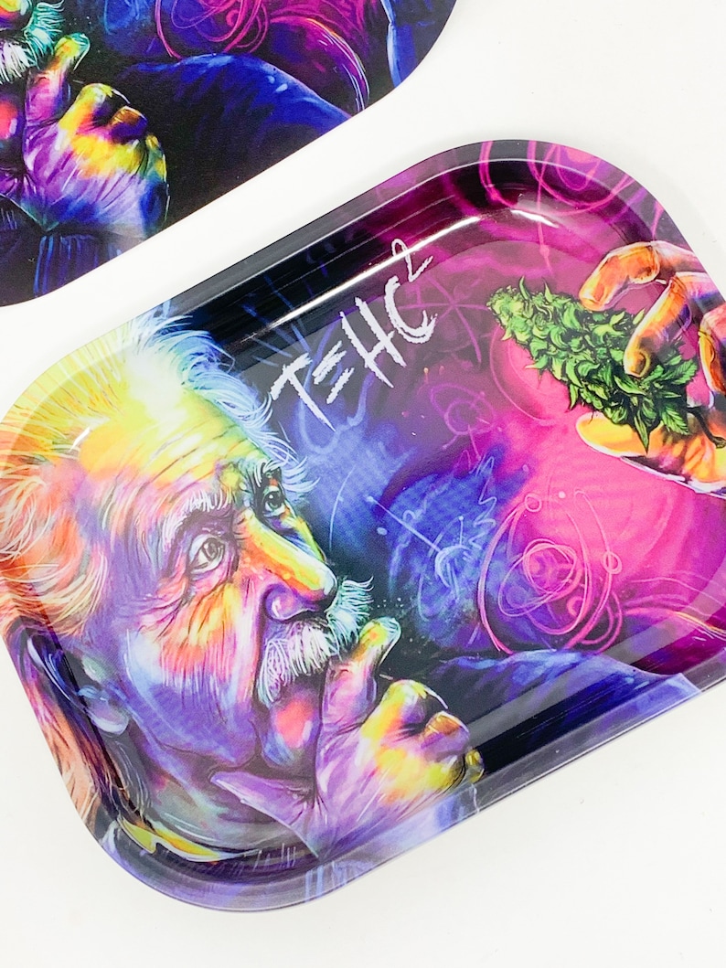 Einstein THC2 Metal Rolling Tray With Magnetic Lid /ash Tray - Etsy