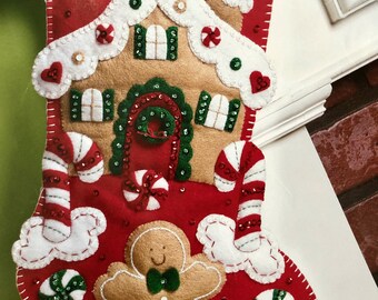 Gingerbread Stocking - Etsy