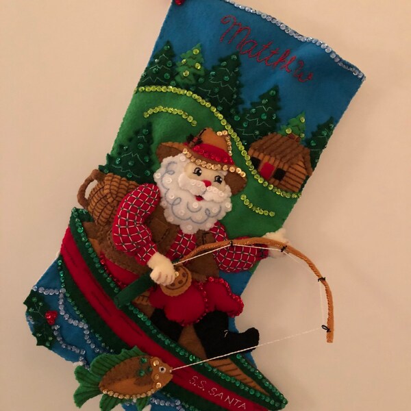 Fishing Santa - Etsy