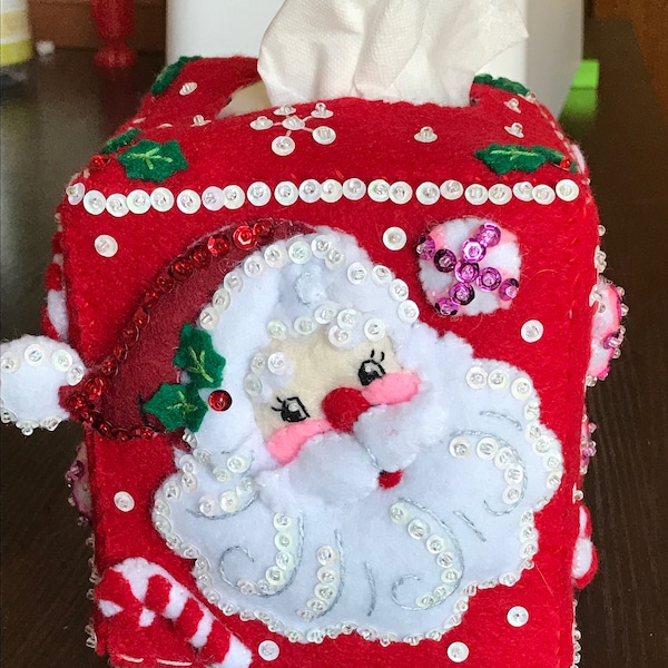 Christmas Tissue Box - Etsy