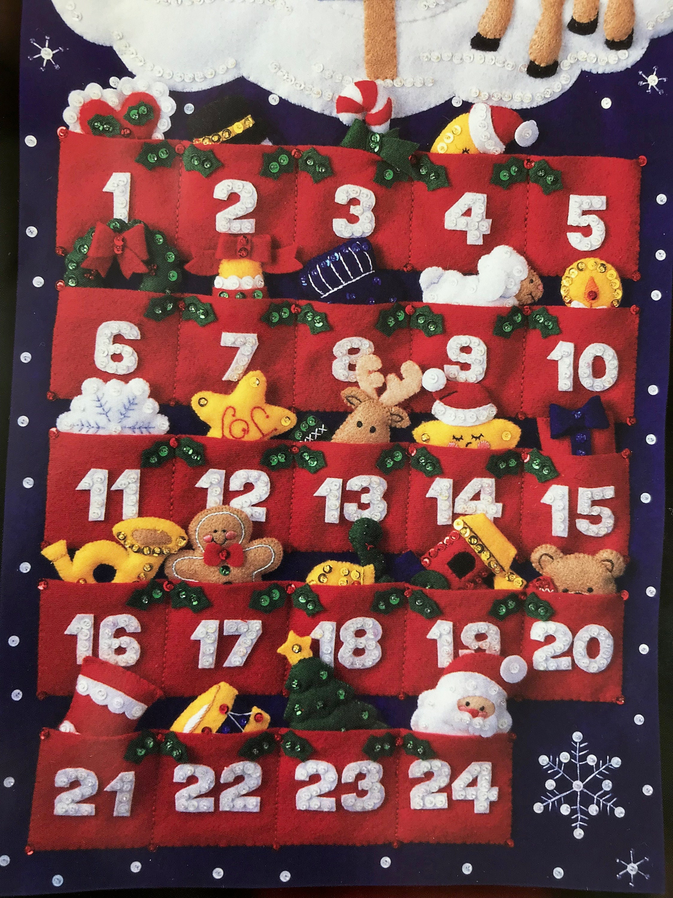 Felt Christmas Advent Calendar - Etsy