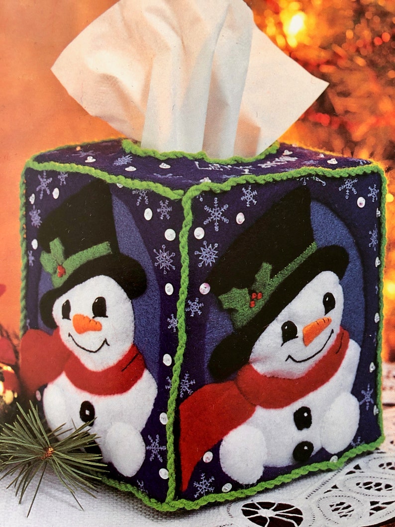 Holiday Tissue Box Covers - Etsy