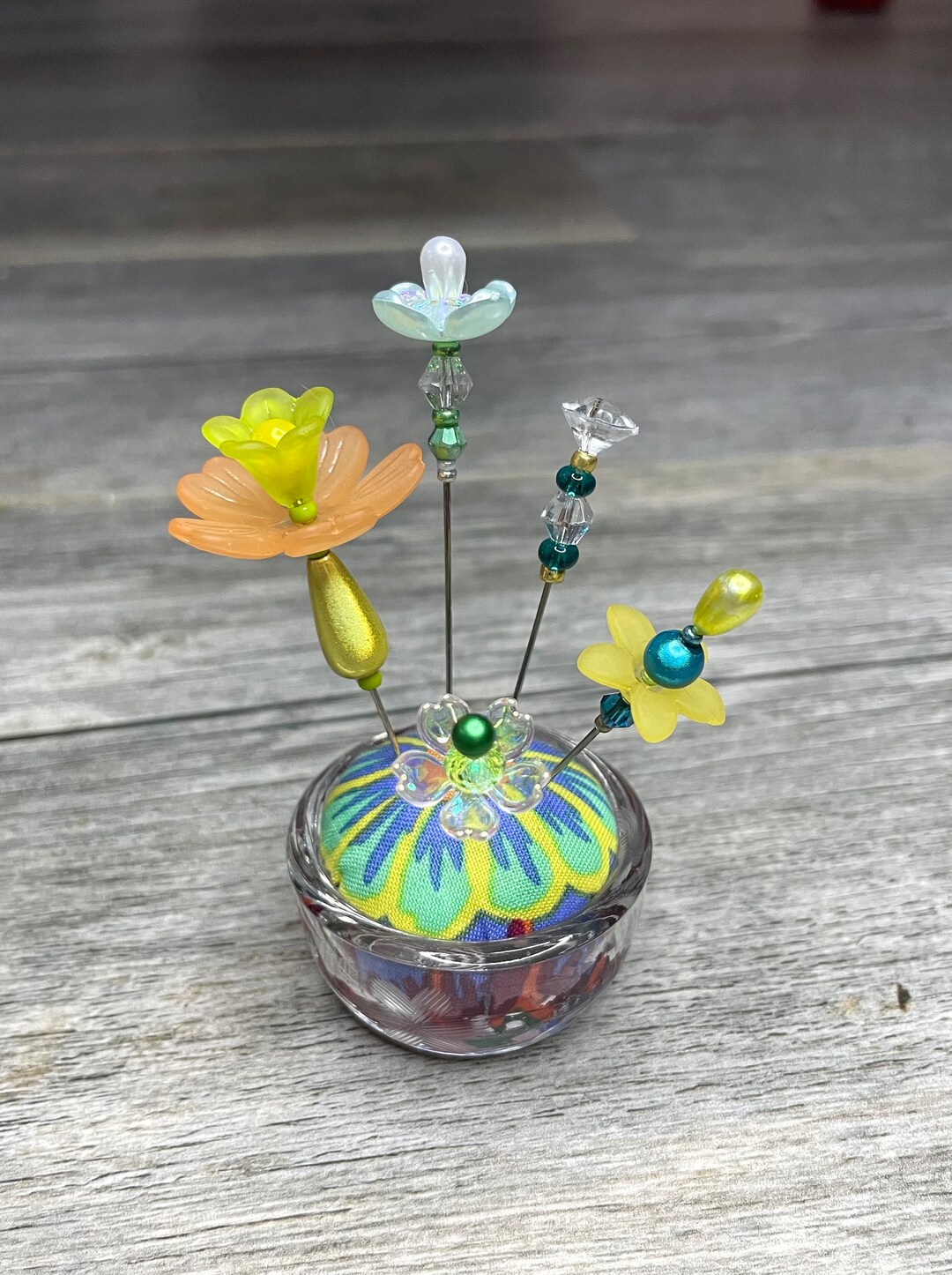 Salt Cellar Pin Cushion, Unique Pin Cushion, Craft Room Decor, Sewing ...