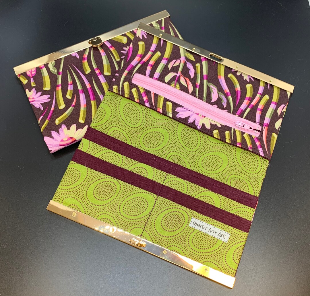 Tula Pink Diva Wallet, Kaffe Fassett Diva Wallet, Fabric Wallet, Fabric ...