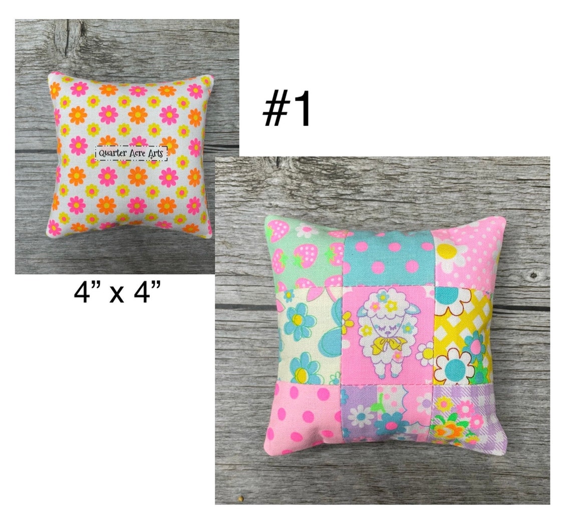 Square Patchwork Pincushion: Japanese Fabric, Walnut Shell Filling - Etsy