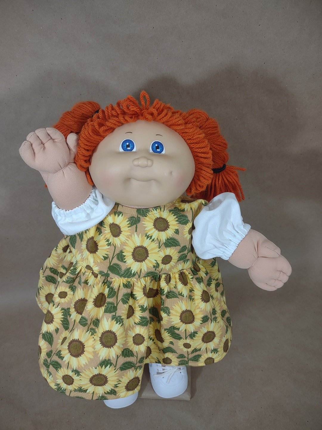 Sunflower Dress and White Bloomers for 16-18 Inch Cabbage Patch Dolls ...