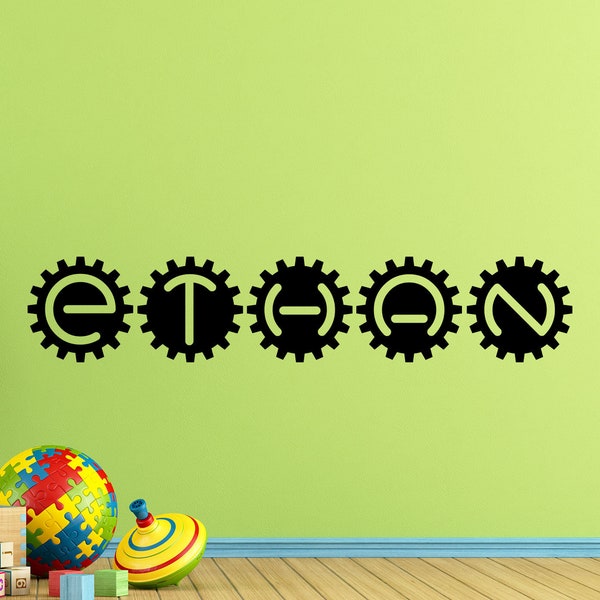 Gear Wall Decal - Etsy