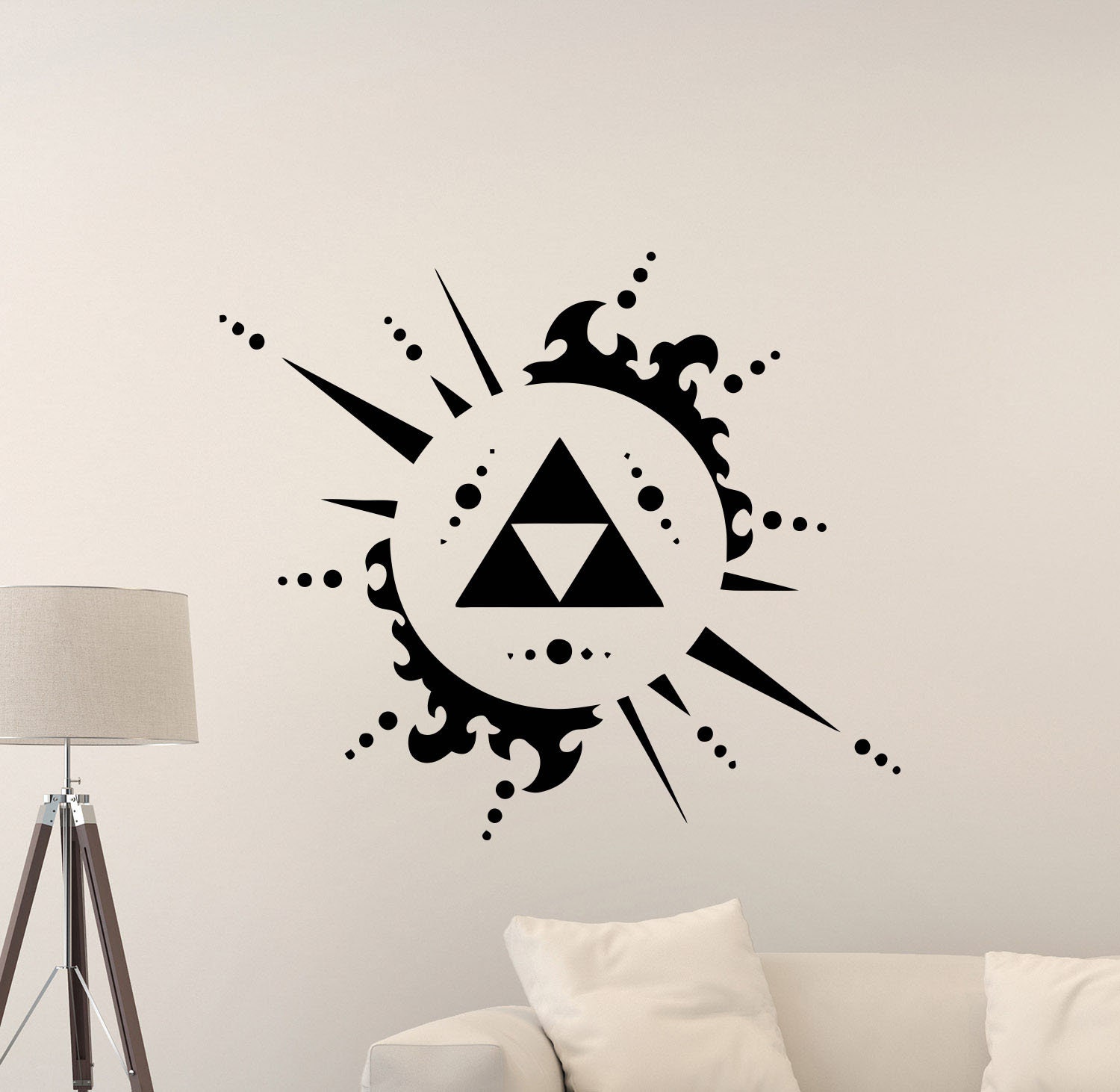 Legend Of Zelda Wall Decal Triforce Logo Poster Children Gift | Etsy