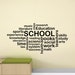 School Wall Decal School Poster Education Sign Classroom Word Cloud ...