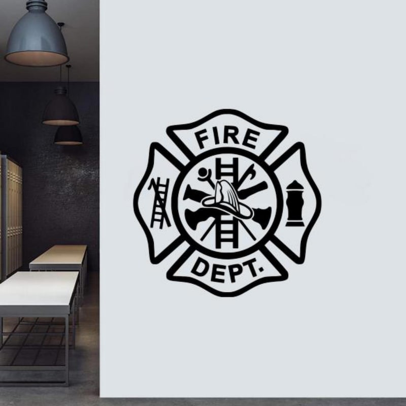 Fire Dept Decal - Etsy