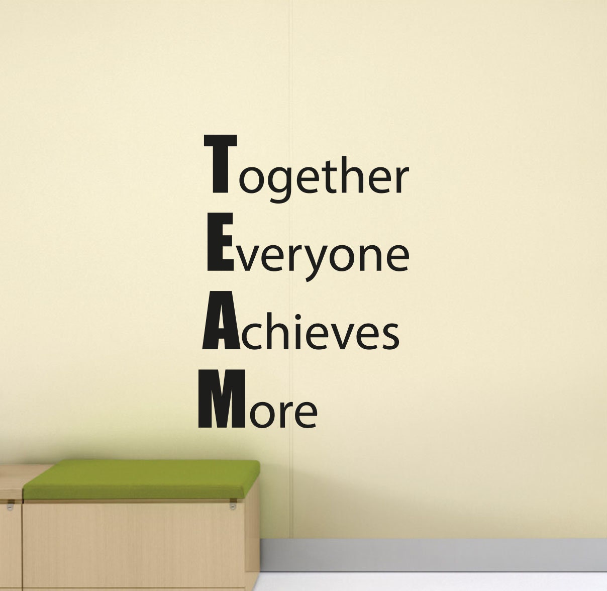 Together Everyone Achieves More Wall Decal Teamwork Poster - Etsy