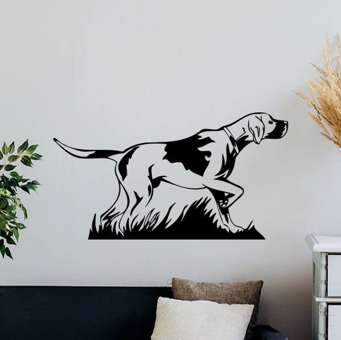 Hunting Dog Wall Decal Pointer Decal Dog Poster Hunter Gift - Etsy