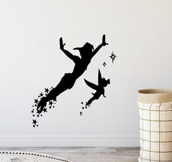 Peter Pan Wall Decal Sign Tinkerbell Walt Disney Tinker Bell | Etsy
