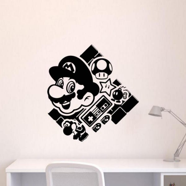 Mario Wall Decal - Etsy