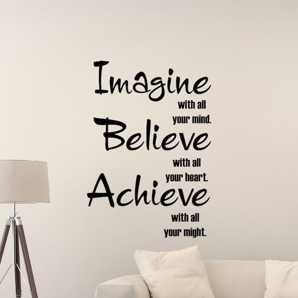 Believe Imagine - Etsy