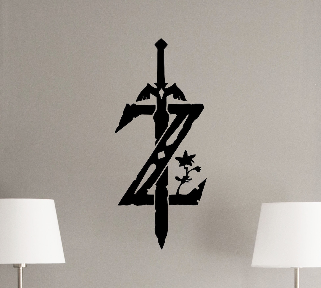 Zelda Wall Decal Legend of Zelda Poster Zelda Sign Emblem Vinyl Sticker ...