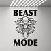 Beast Mode Wall Decal Sign Beauty and the Beast Poster Walt - Etsy