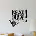 Neat Dude Wall Decal Vinyl Sticker Skeleton Hand Wall Decor Sign Poster ...