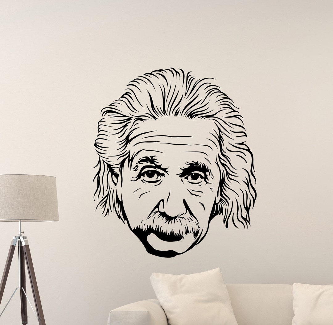 Albert Face Wall Decal Education Sign Classroom School Office Poster ...