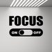 Focus Wall Decal Motivational Sign Gym Quote Office Poster Fitness ...