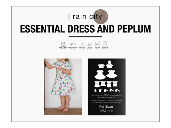 PDF Sewing Pattern Essential Set Sewing Pattern Dress and - Etsy