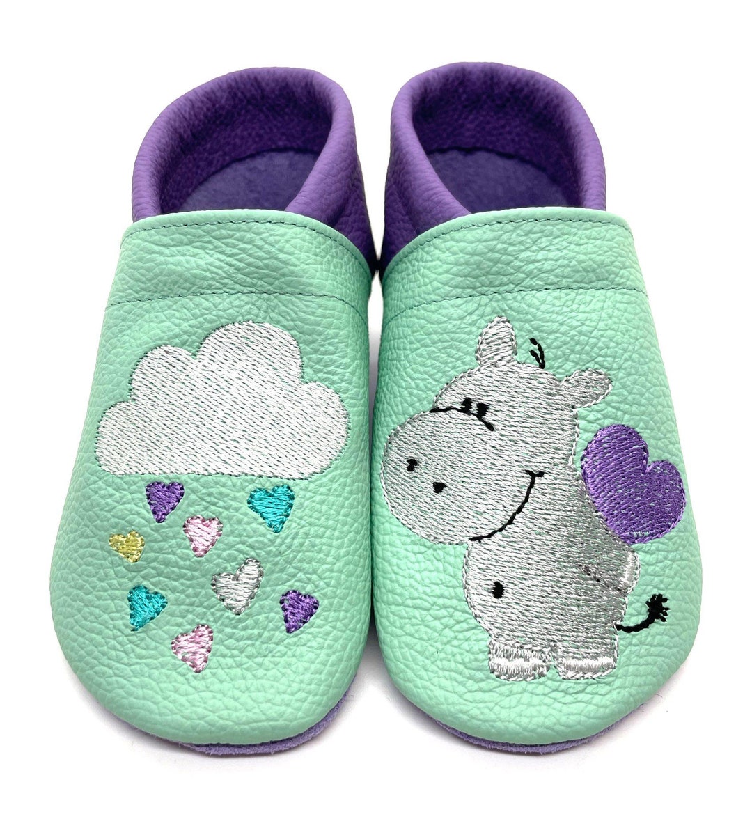 Leather Slippers / Crawling Shoes Baby Walkers - Etsy