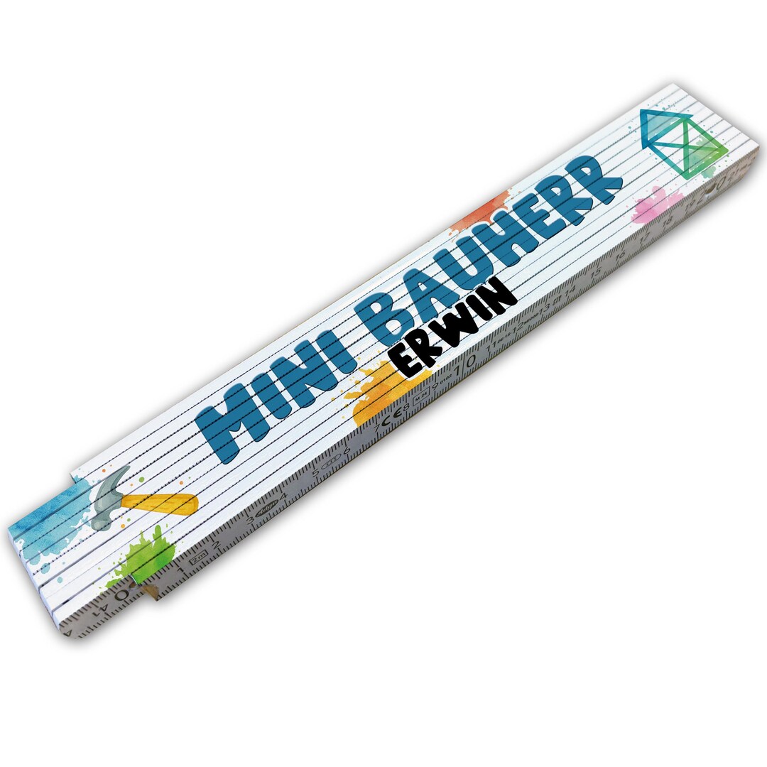 Folding Rule for Children Personalized With Name | Blue, Gift Idea for ...