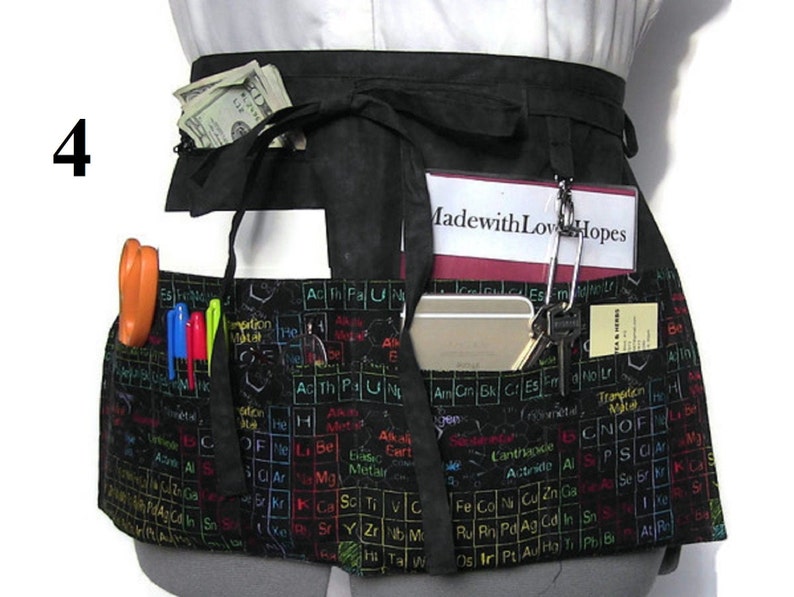 Teacher Apron/apron With Pockets/cash Apron/half Apron With | Etsy