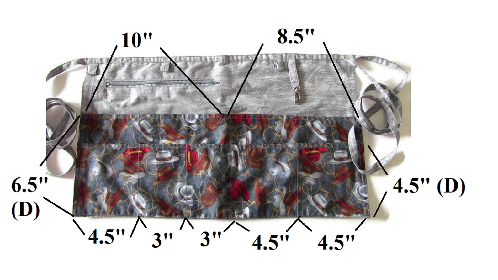 Black Apron With Pockets/cash Apron/black Half Apron/teacher - Etsy