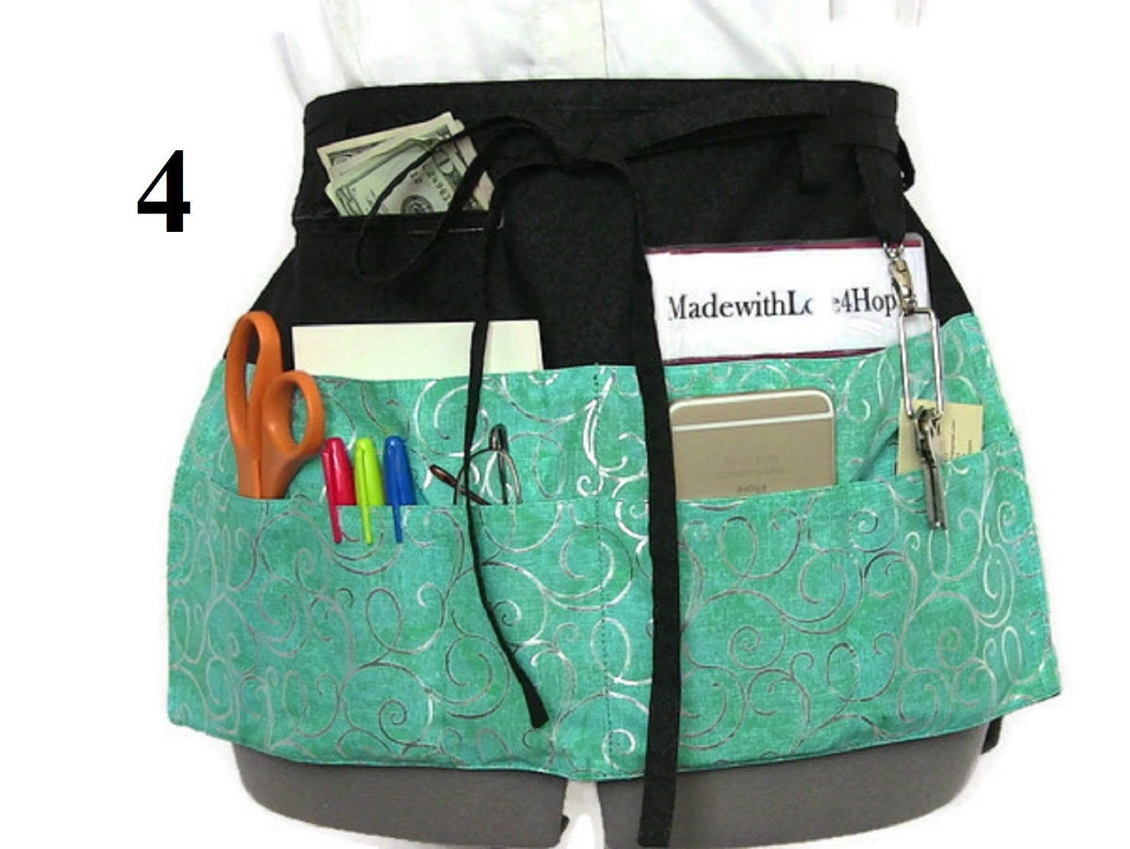 Apron With Pockets/teacher Apron/utility Apron/vendor - Etsy
