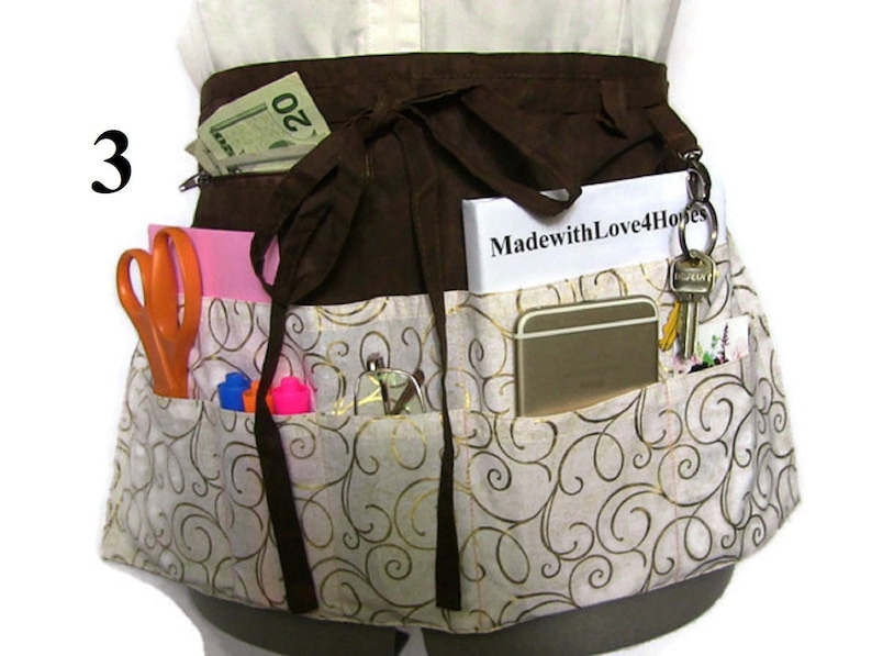 Apron With Pockets/teacher Apron/utility Apron/vendor - Etsy