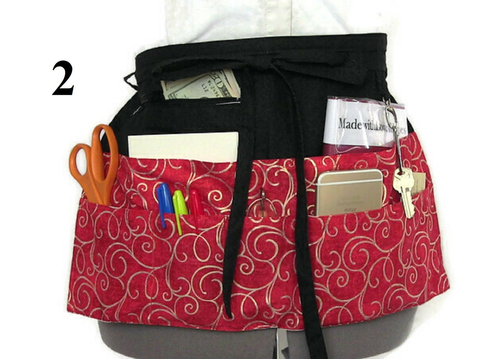 Apron With Pockets/teacher Apron/utility Apron/vendor - Etsy