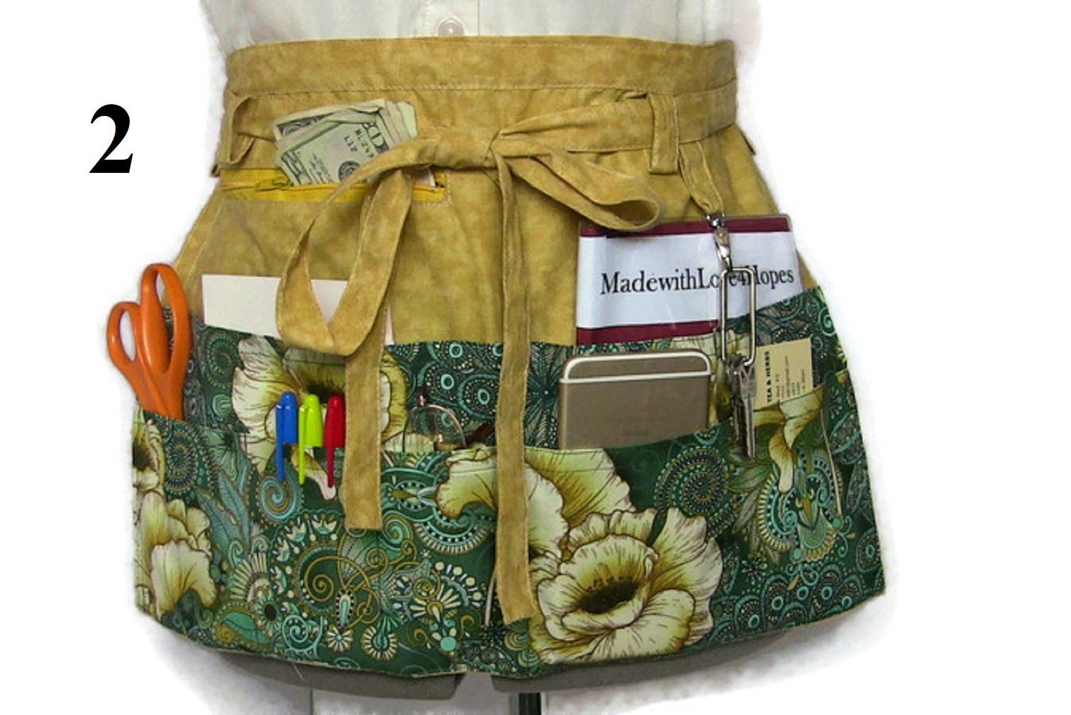 Apron With Pockets/teacher Apron/utility Apron/vendor Apron/waist Apron ...