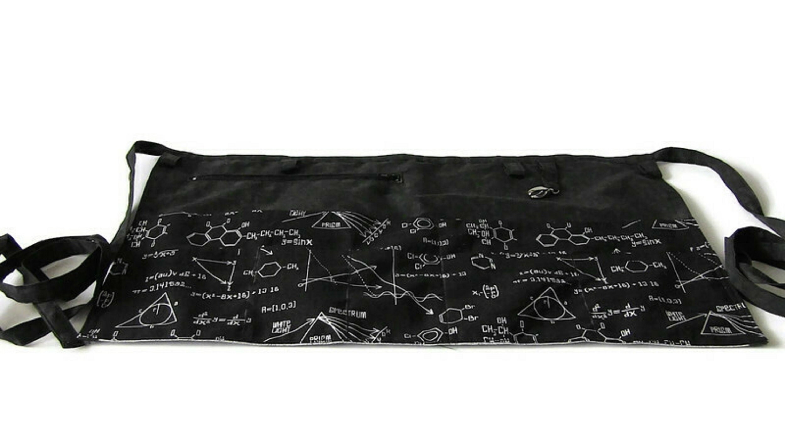 Teacher Apron/apron With Pockets/cash Apron/half Apron With Zipper ...