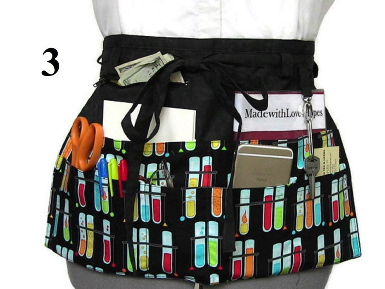Teacher Apron/apron With Pockets/cash Apron/half Apron With | Etsy