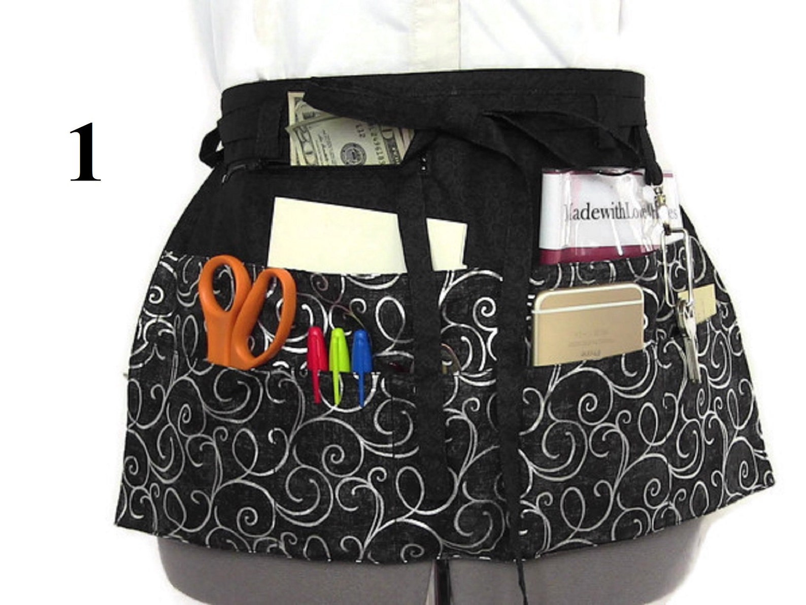 Apron With Pockets/teacher Apron/utility Apron/vendor - Etsy