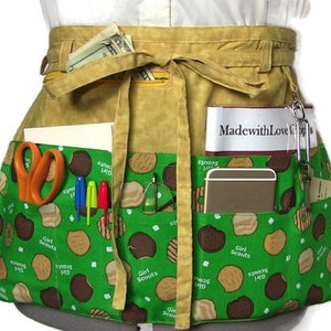 Girl Scout Apron/4-h Apron/teacher Apron/apron With Pockets/cash Apron ...