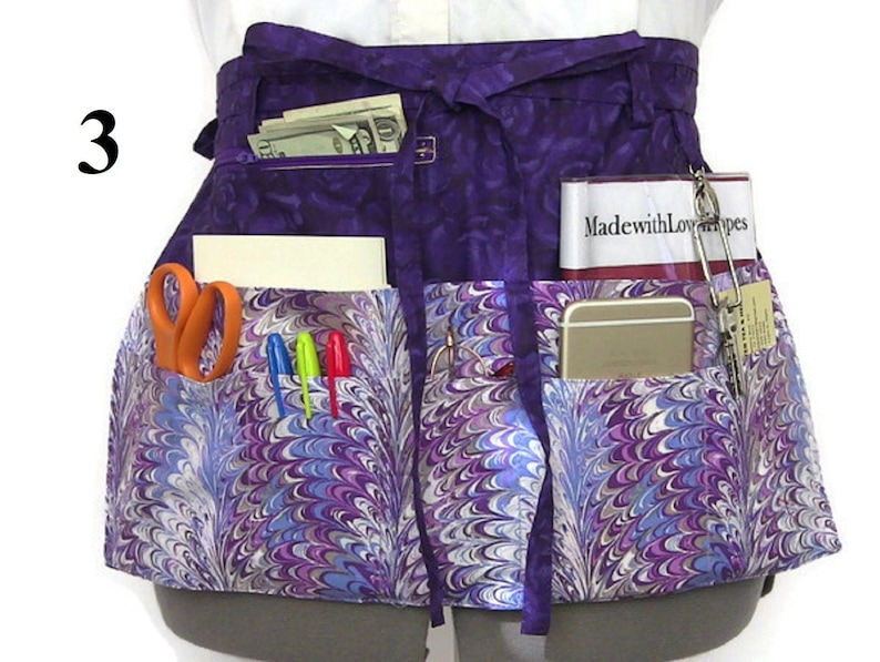 Apron with Pockets/Cash Apron/Half Apron/Teacher Apron/Utility | Etsy